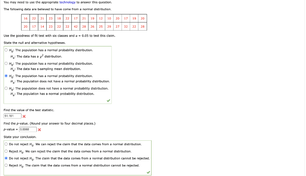 Solved You may need to use the appropriate technology to | Chegg.com