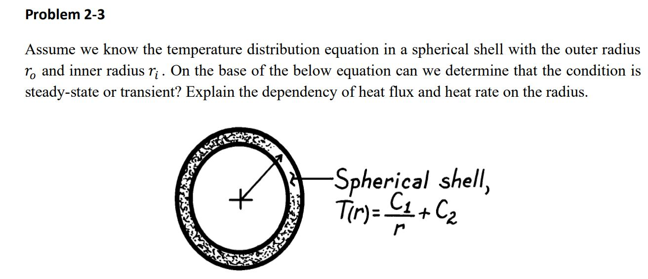 Solved Problem 2-3 Assume we know the temperature | Chegg.com