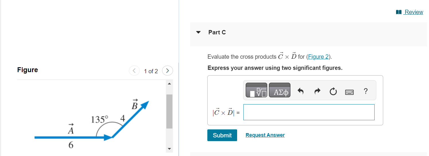 Solved Evaluate the cross products A×B for (Figure 1). | Chegg.com