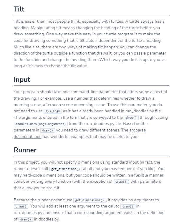 Solved 1. Turtle Patterns II - Description Expected | Chegg.com