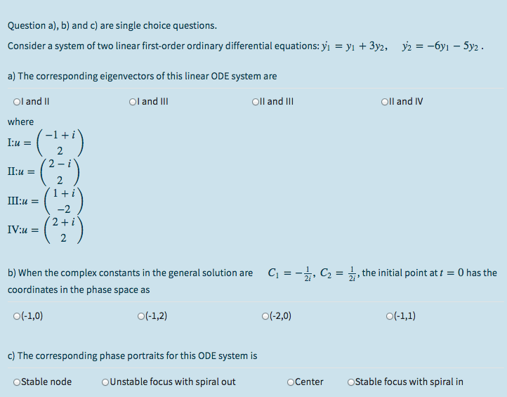 Solved Question a), b) and c) are single choice questions. | Chegg.com