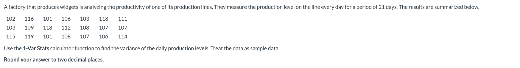 Solved A factory that produces widgets is analyzing the | Chegg.com