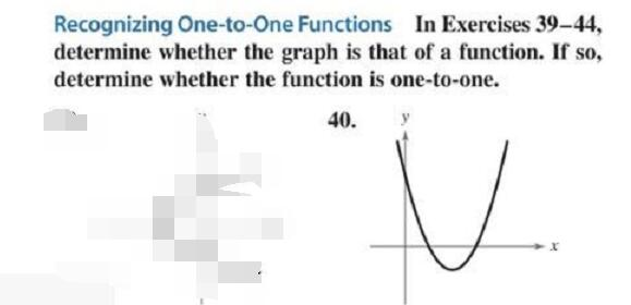 Solved Recognizing One-to-One Functions In Exercises 39-44, | Chegg.com
