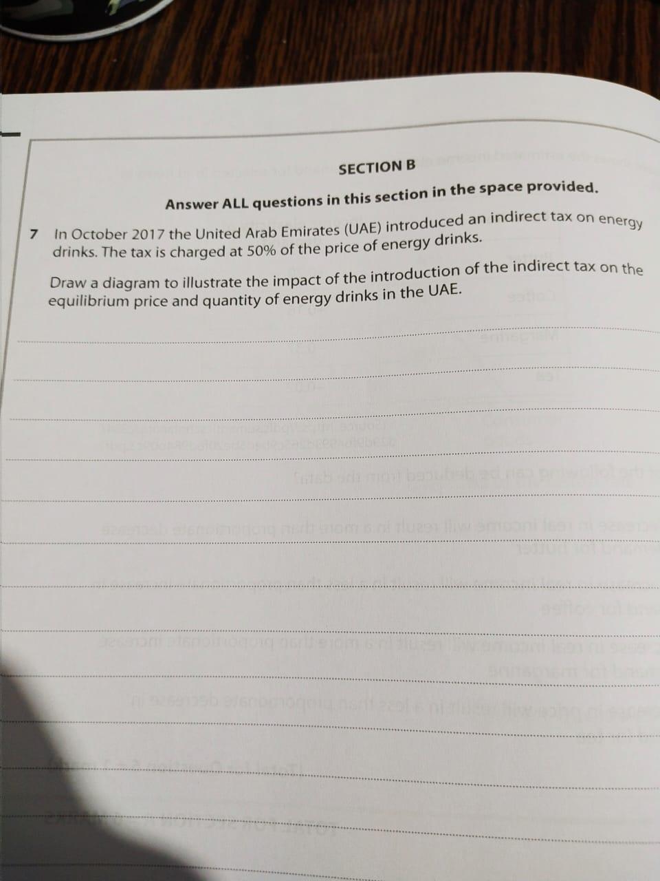 Solved SECTION B Answer ALL questions in this section in the | Chegg.com