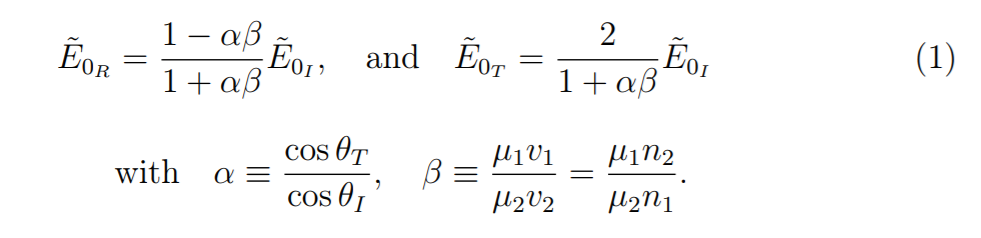 Solved 3. Fresnel's equation in explicit form: Show that you | Chegg.com