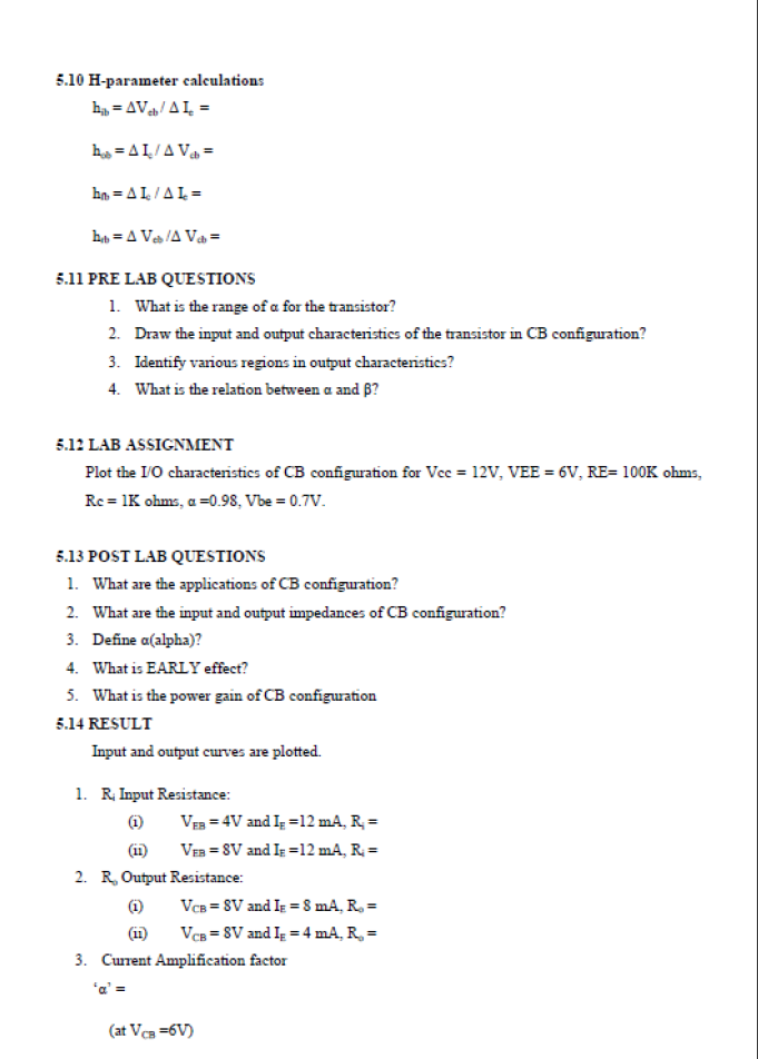 5.1 AIM Plot the input and output characteristics of | Chegg.com