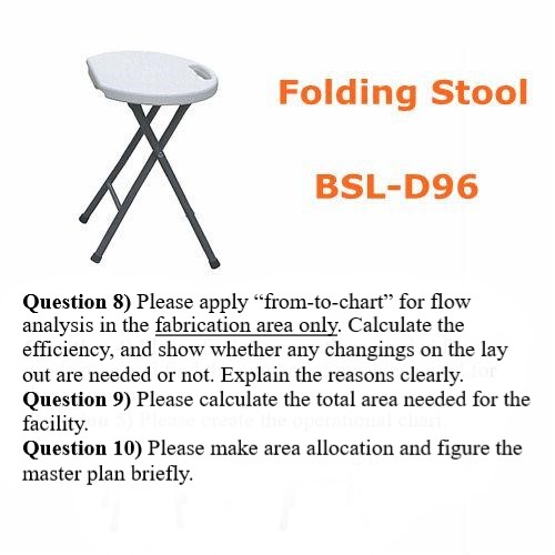 Solved Question 8) Please apply "from-to-chart" for flow | Chegg.com