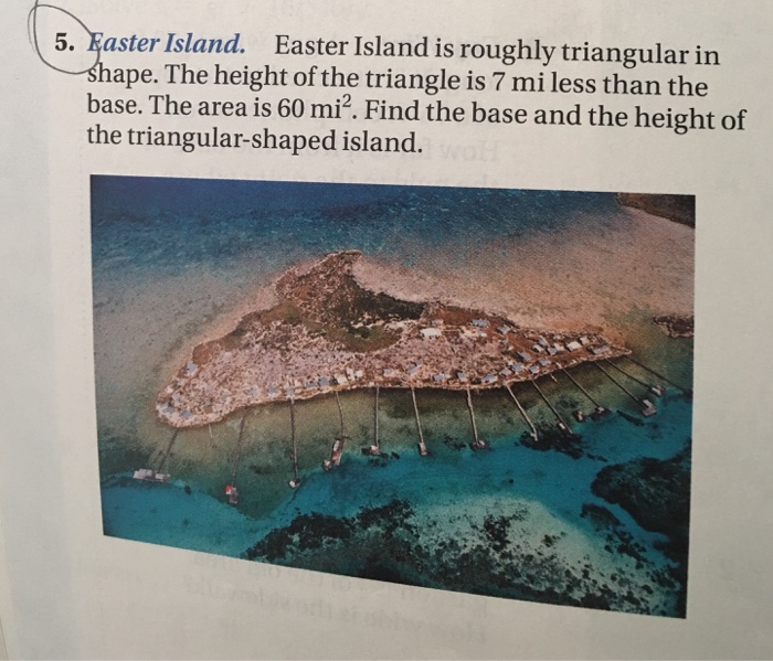 Solved Easter Island. Easter Island is roughly triangular in | Chegg.com