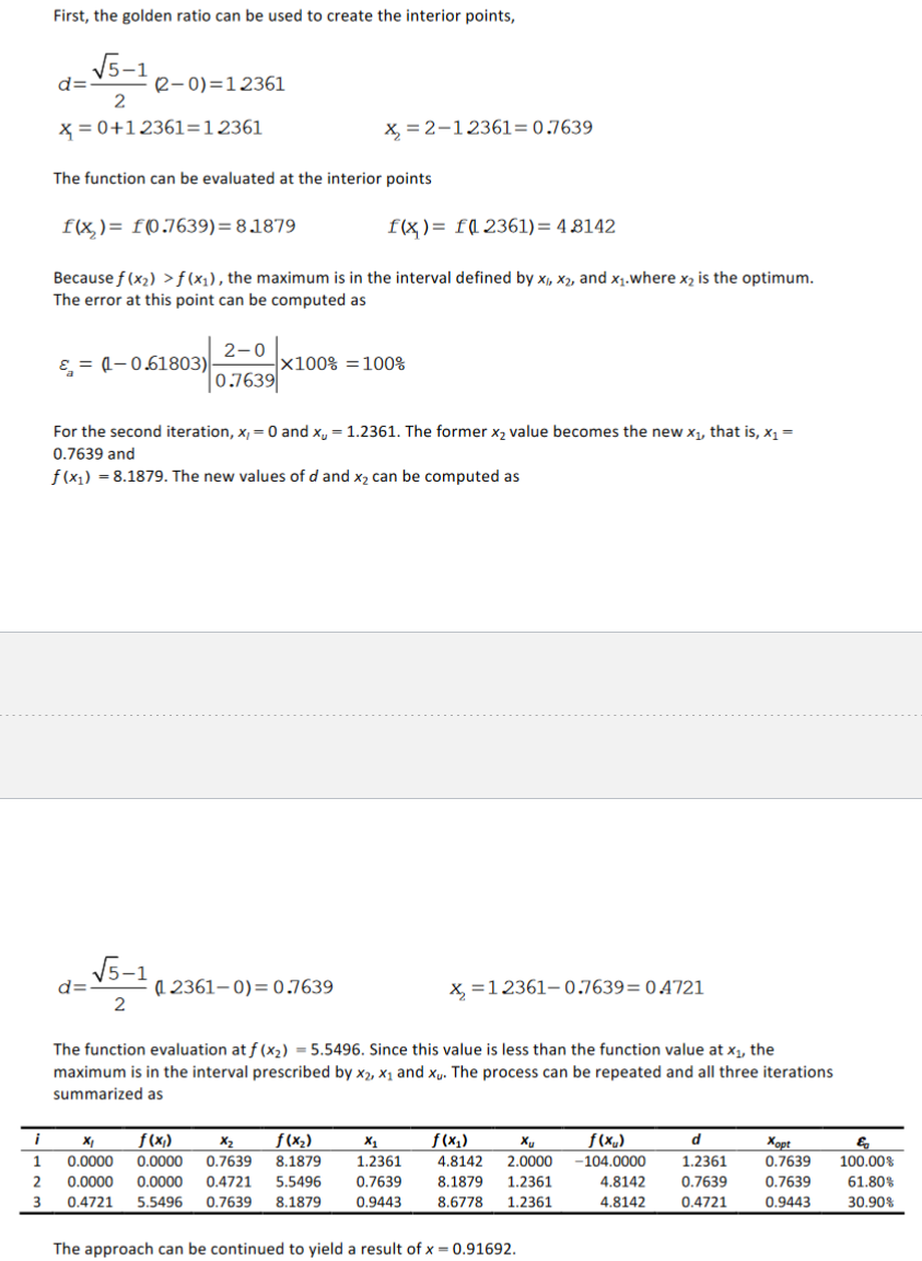 Solved First, the golden ratio can be used to create the | Chegg.com