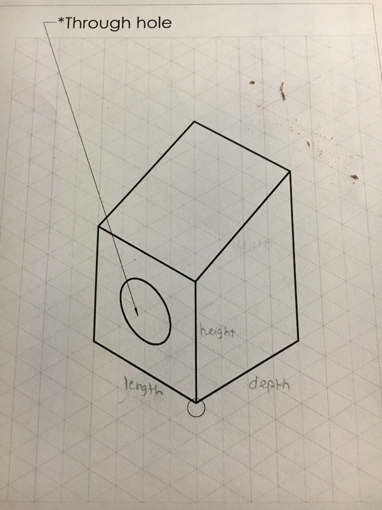 Solved Sketch the top, right, and front side view of the | Chegg.com