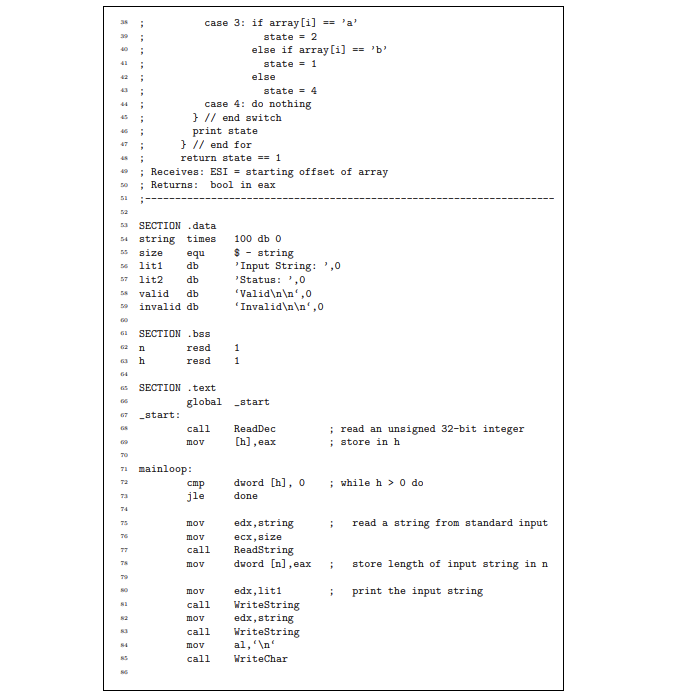 Solved Write a program that will implement a finite state | Chegg.com