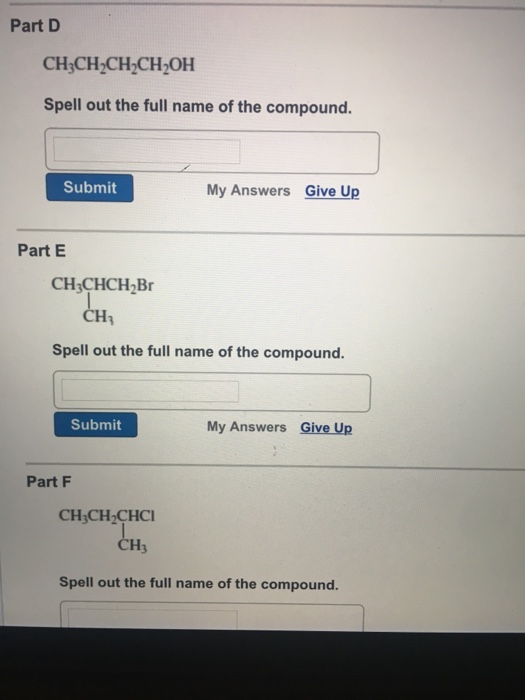 Solved Part A CH3OCH2CH3 spell out the full name of the | Chegg.com