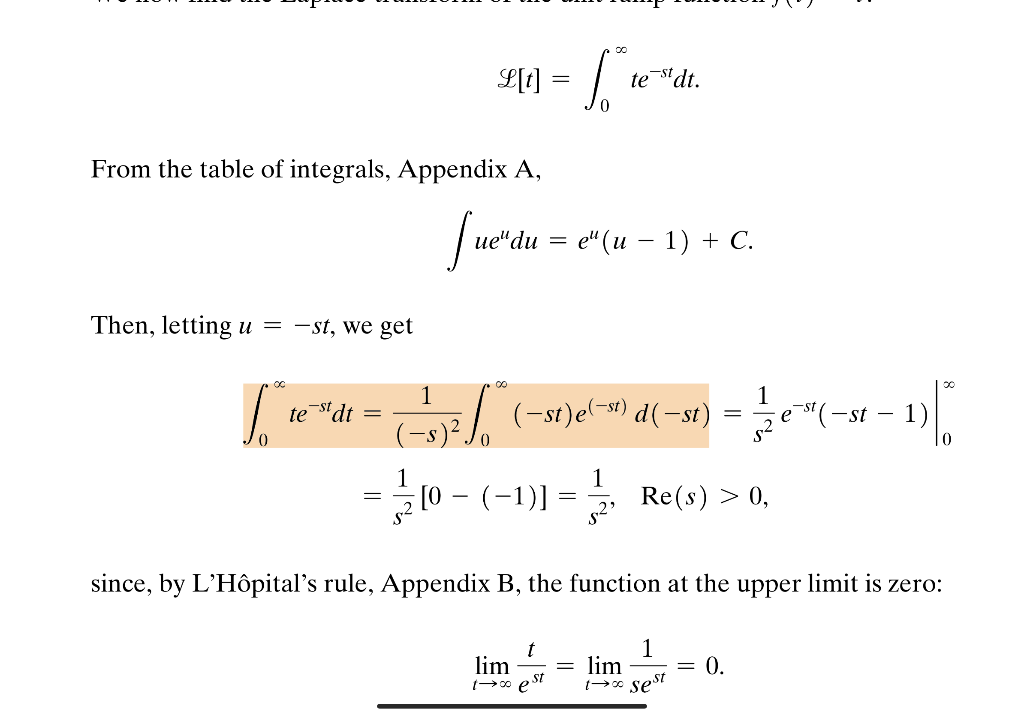 Solved L[] = [" te stdt. From the table of integrals, | Chegg.com