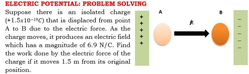 Solved D B ELECTRIC POTENTIAL: PROBLEM SOLVING Suppose there | Chegg.com