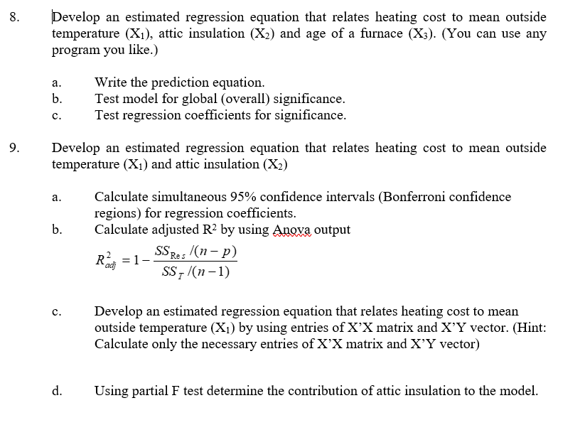Solved From The Given Dataset And Excel Output Can You 