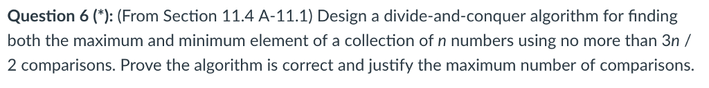 Solved Question 6 (): (From Section 11.4 A-11.1) Design a | Chegg.com