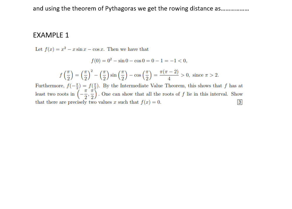 Solved and using the theorem of Pythagoras we get the rowing | Chegg.com