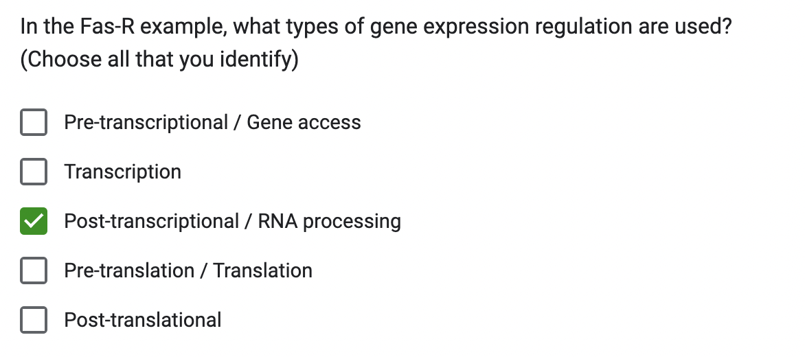 Solved Example 1: The Fas receptor activates the apoptosis | Chegg.com