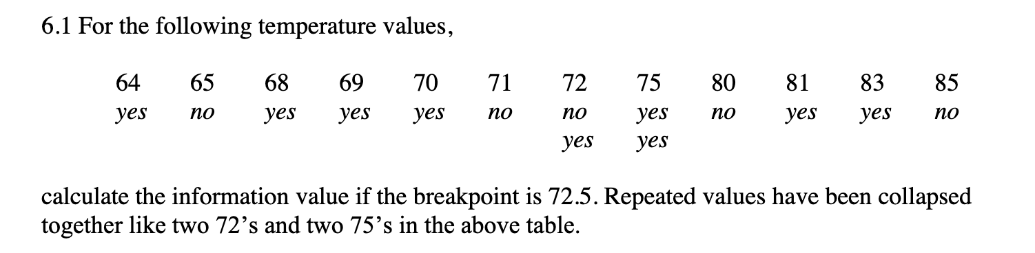 Solved 6.1 For the following temperature values, calculate | Chegg.com