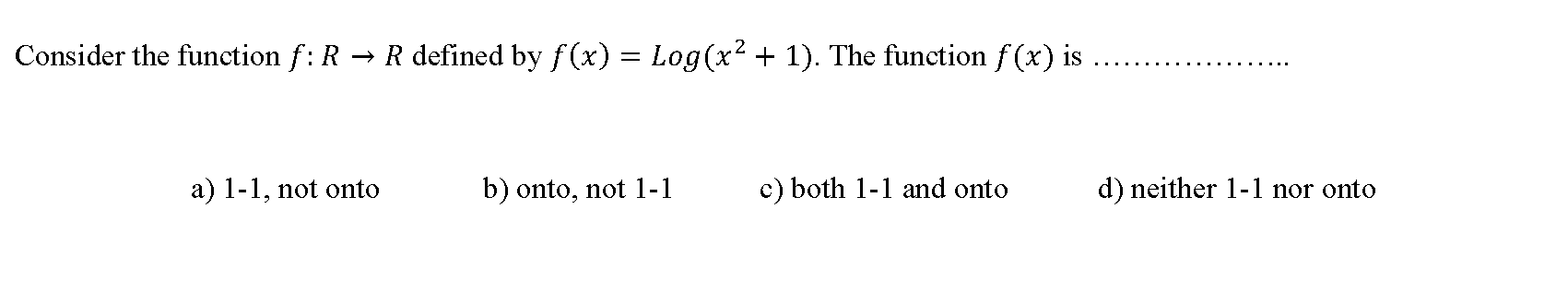 Solved Consider the function f: R → R defined by f(x) = | Chegg.com