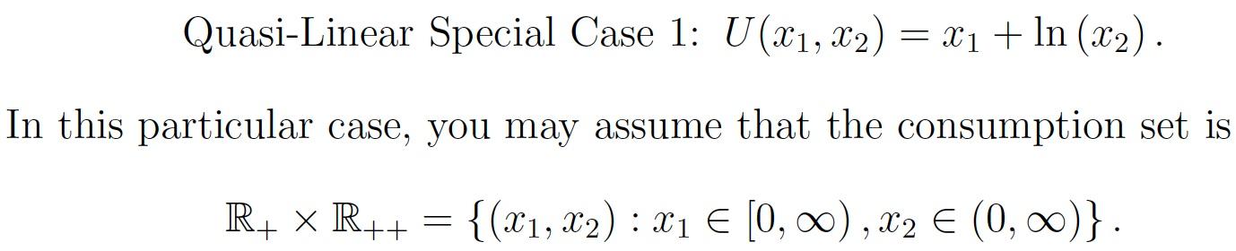 Use Quasi-Linear Special Case to solve question, not | Chegg.com