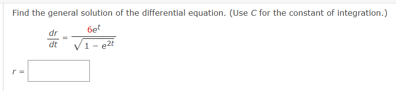 Solved Find the general solution of the differential | Chegg.com
