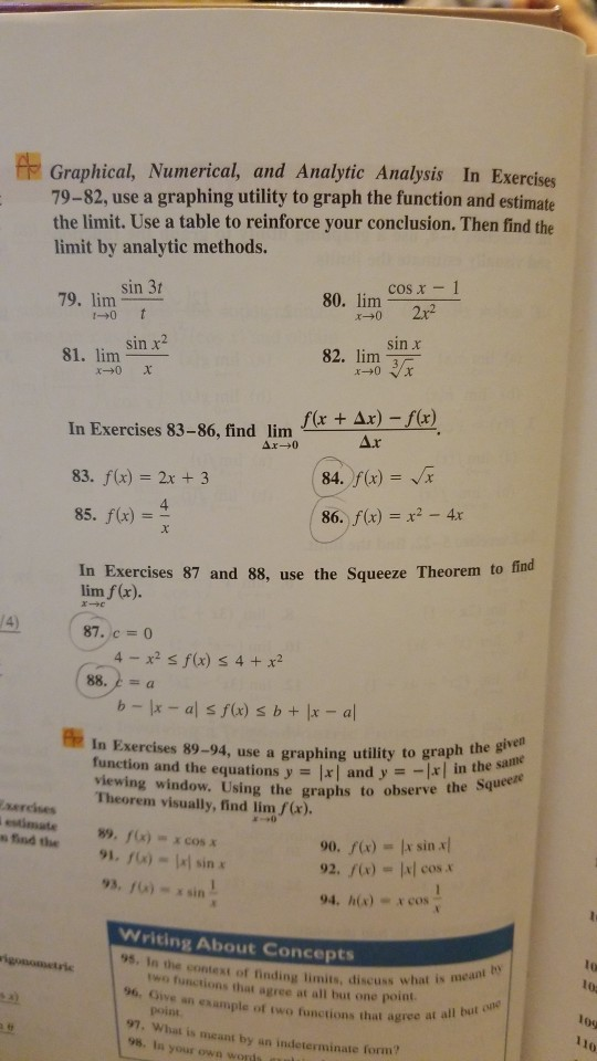 Solved te Graphical, Numerical, and Analytic Analysis In | Chegg.com