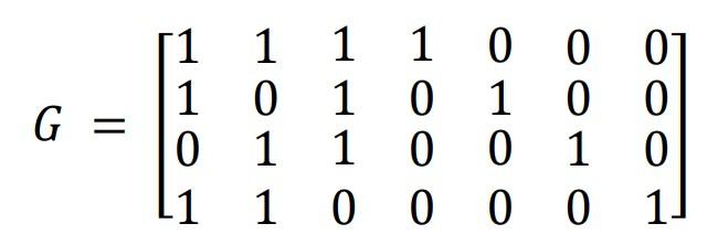 Solved Consider a (7, 4) code whose generator matrix is | Chegg.com