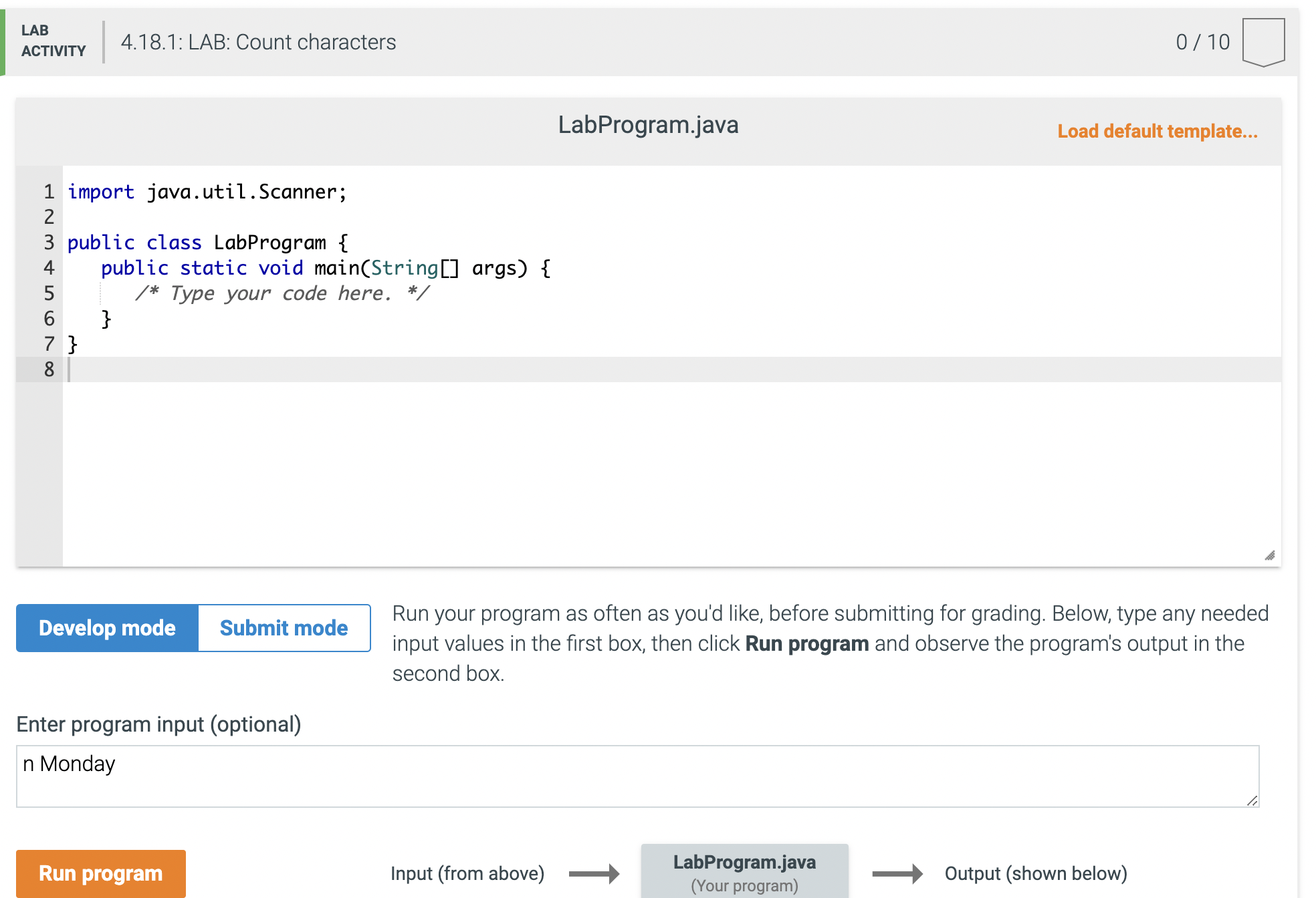 Solved Write A Program Whose Input Is A Character And A Chegg