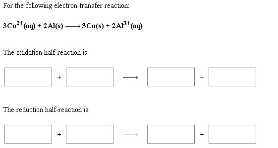 Solved For the following electron-transfer reaction: 3Co2+ | Chegg.com