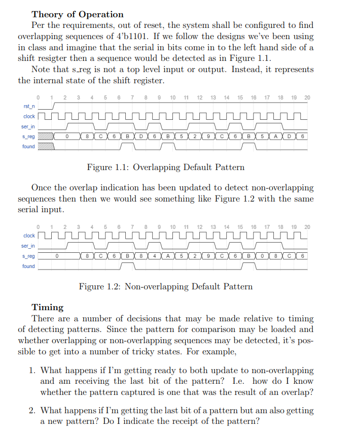 Question 1. Design a programmable sequence detector. | Chegg.com
