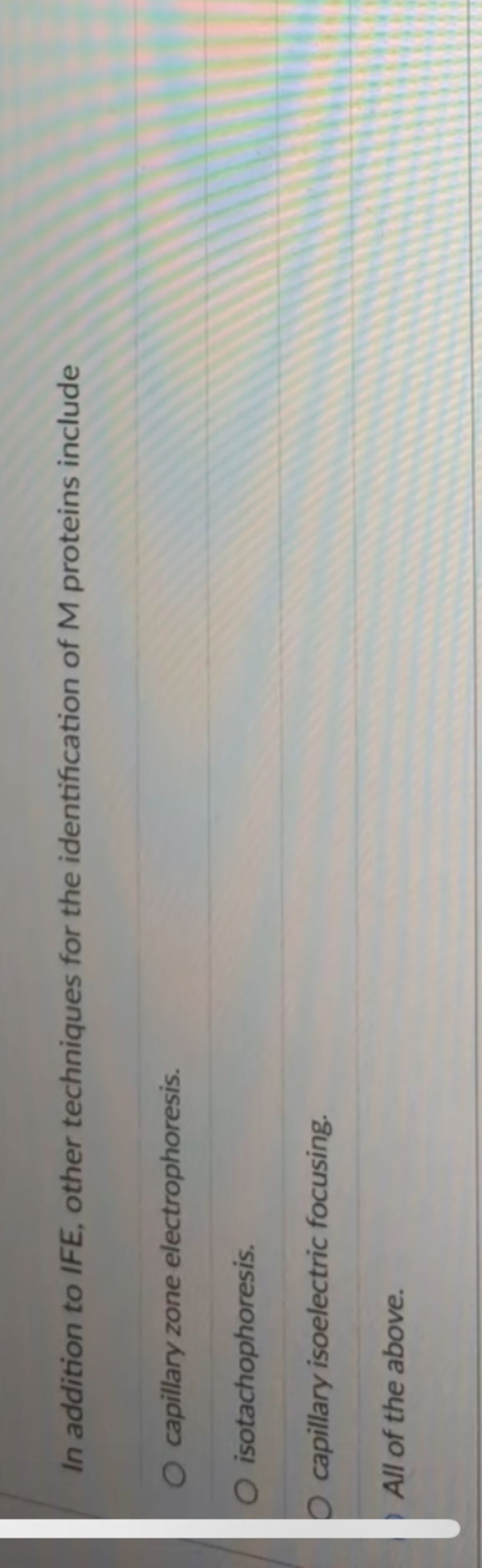 Solved In addition to IFE, other techniques for the | Chegg.com