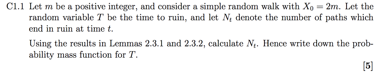 C1.1 Let m be a positive integer, and consider a | Chegg.com