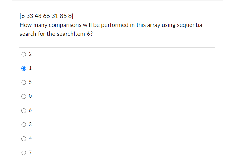 Solved [l6 33486631868 ] How many comparisons will be | Chegg.com