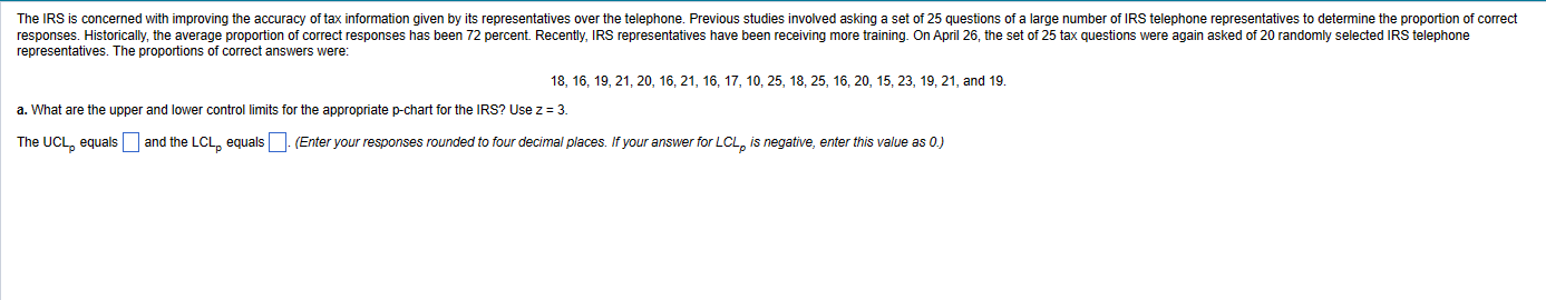 Solved representatives. The proportions of correct answers | Chegg.com