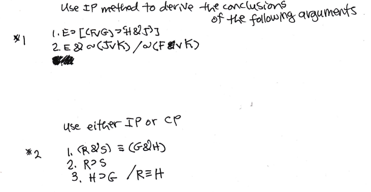 Use IP method to derive the conclusions of the | Chegg.com