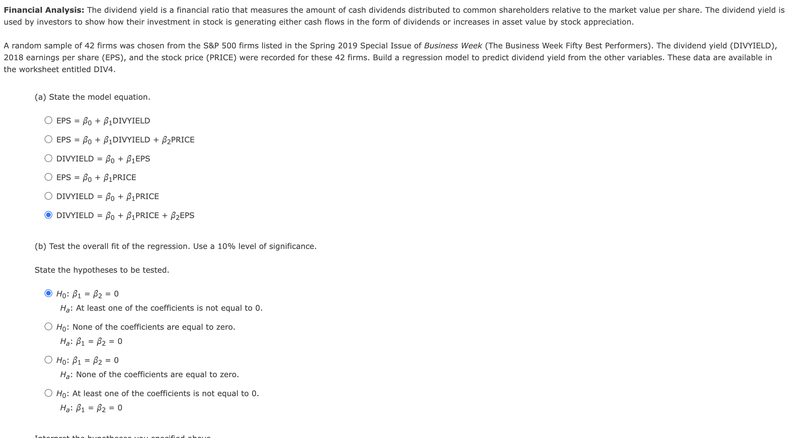 Solved used by investors to show how their investment in | Chegg.com