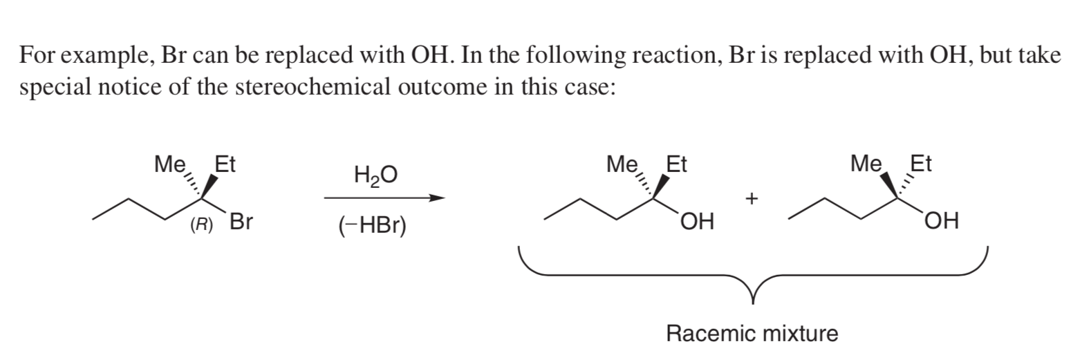 Solved For example, Br can be replaced with OH. In the | Chegg.com