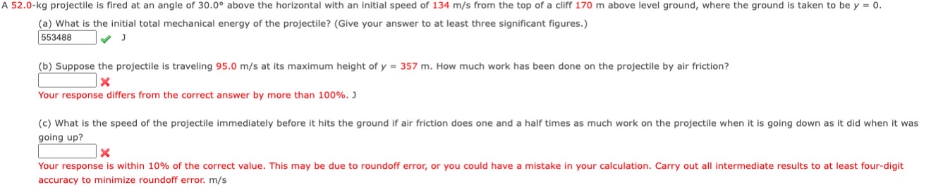 Solved (a) What is the initial total mechanical energy of | Chegg.com