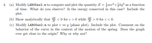 Solved (a) Modify LAB05ex2.m to compute and plot the | Chegg.com
