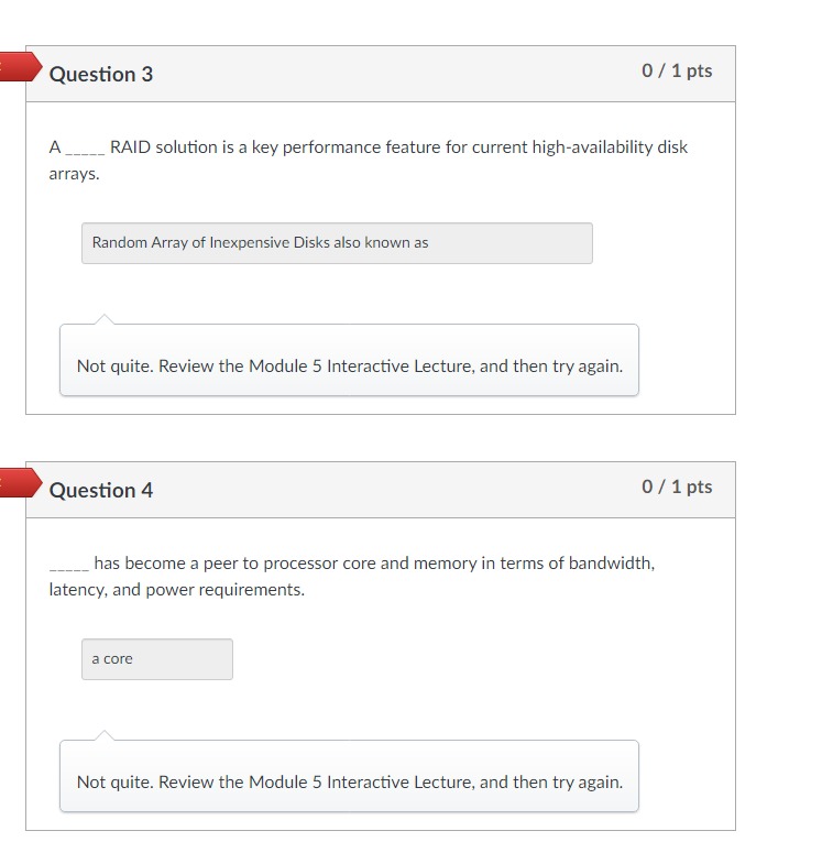 Solved A RAID solution is a key performance feature for | Chegg.com