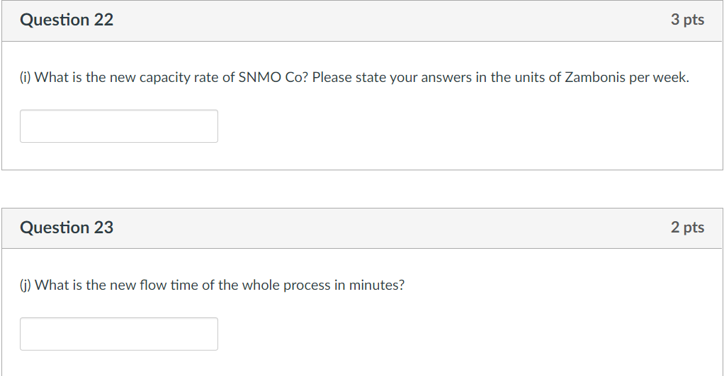 Solved Process Analysis (35 points). SNMO Co. recently won a | Chegg.com