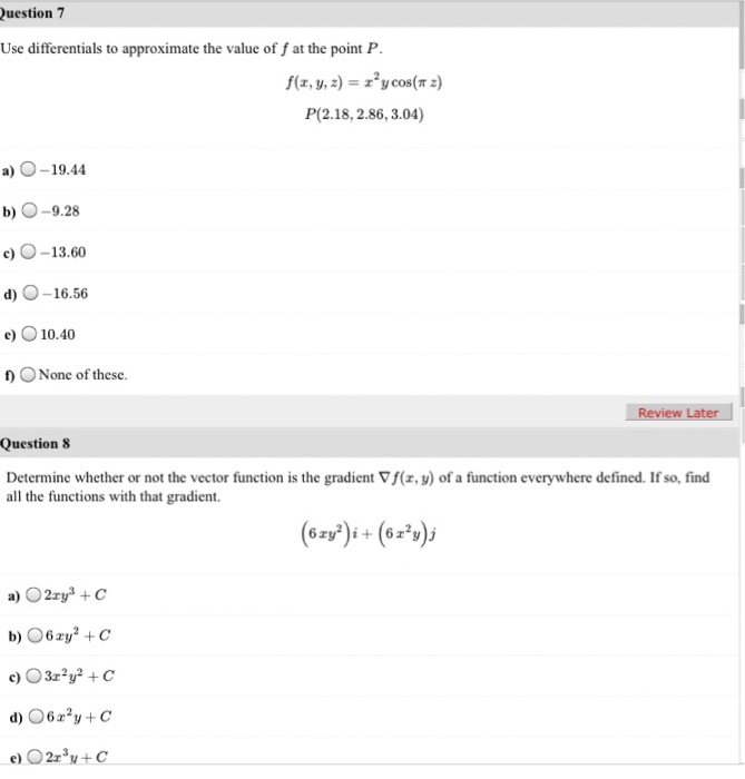 Solved Use differentials to approximate the value of f at | Chegg.com