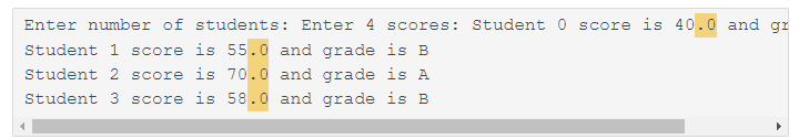 Solved Write a program that reads student scores, gets the | Chegg.com