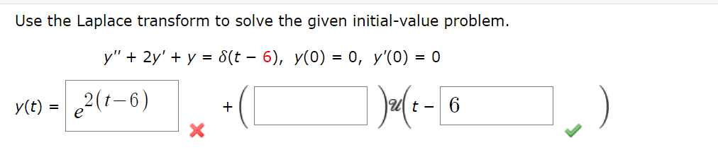 Solved Use the Laplace transform to solve the given | Chegg.com