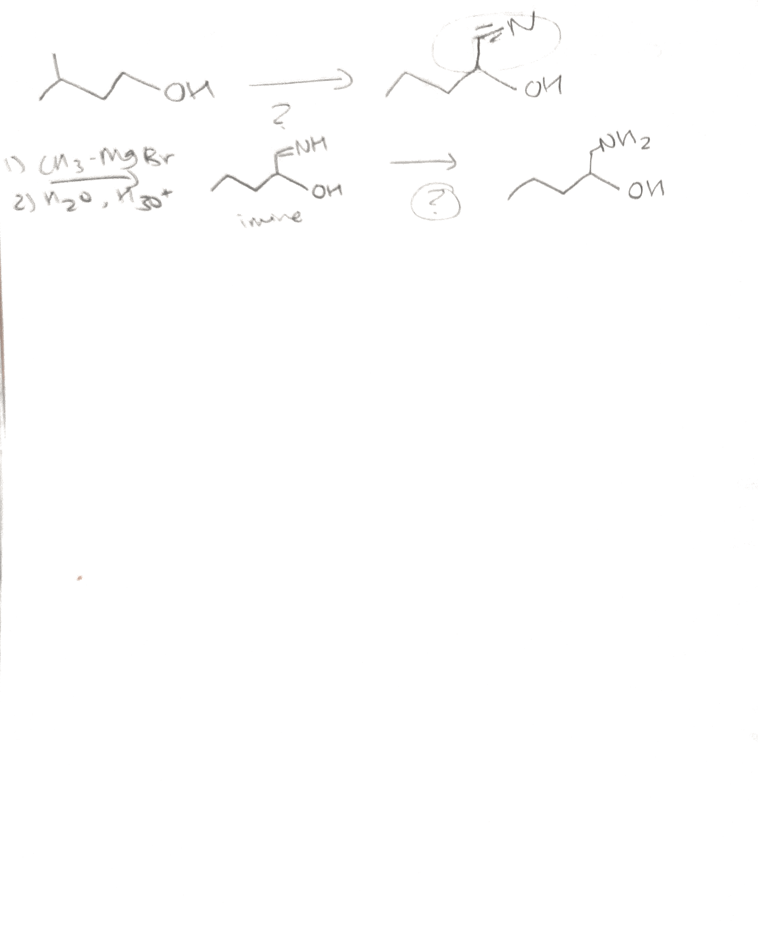Solved How do you add a C-N alkyne to 3-methyl-1-butanol? Is | Chegg.com