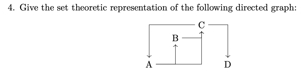 Solved 4 Give The Set Theoretic Representation Of The