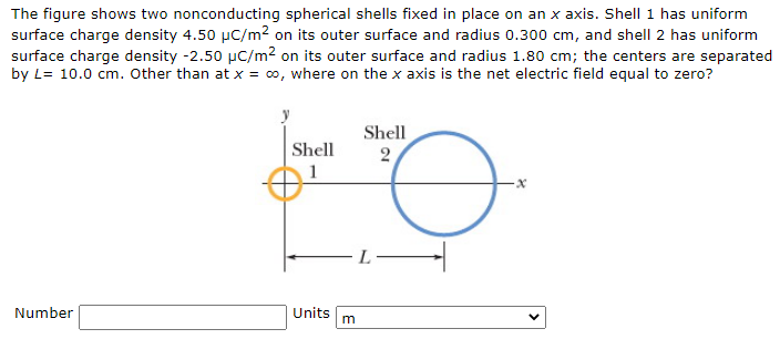 Solved The figure shows two nonconducting spherical shells | Chegg.com