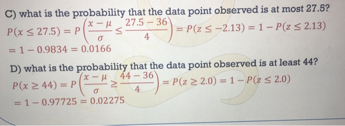 Solved Why do we have to subtract z score from 1 in the last | Chegg.com