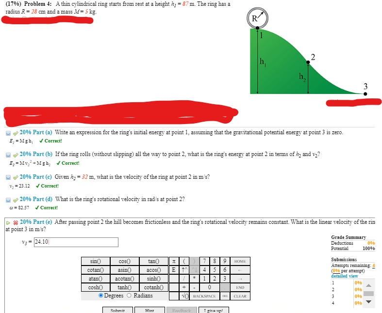 Solved HOMEWORK 7 just need part e please for problem 4 | Chegg.com